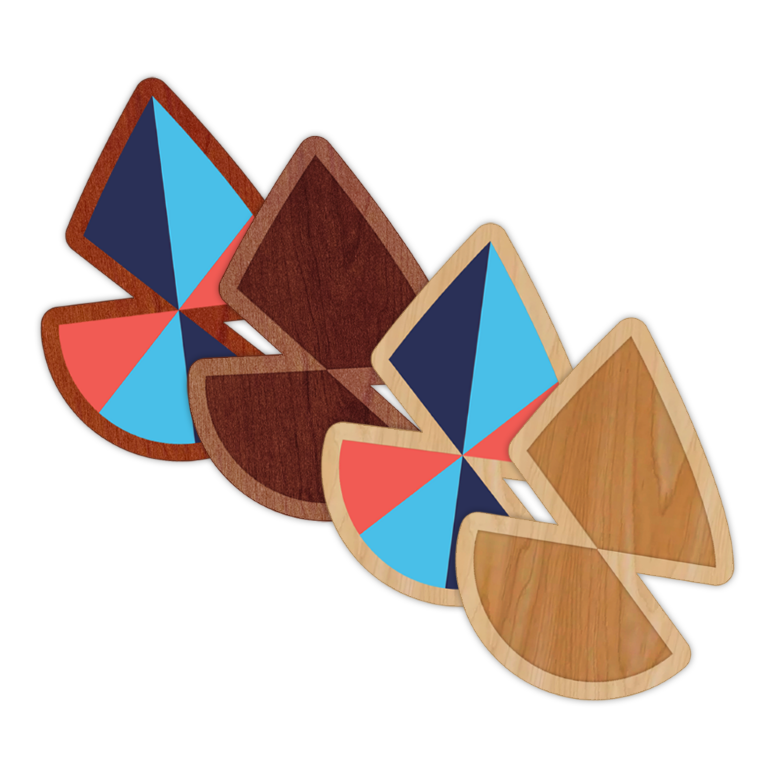 Customized Custom Cut Flexible Wood Sticker | Printfection