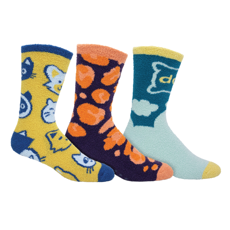 Customized Custom Woven Fuzzy Socks | Printfection