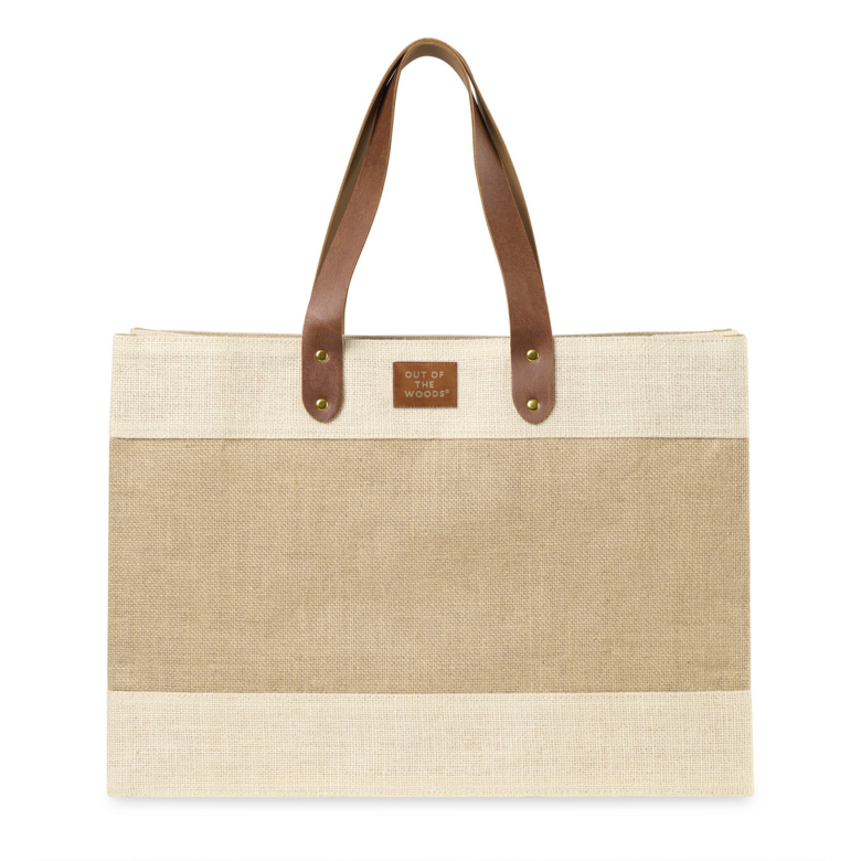 Customized Out of the Woods Jute Market Tote | Printfection